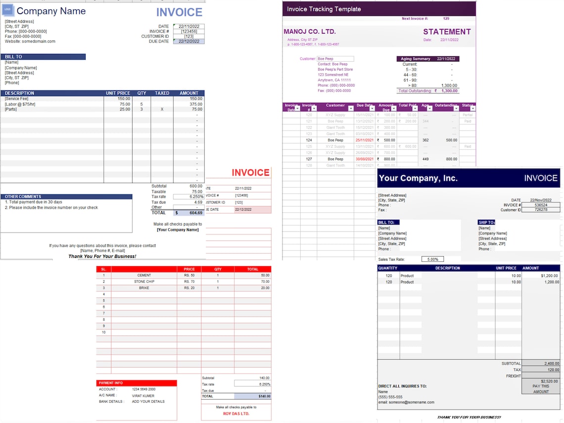50+ Invoice Templates: Commercial Invoice ǀ Tax Forms ǀ Invoice ...