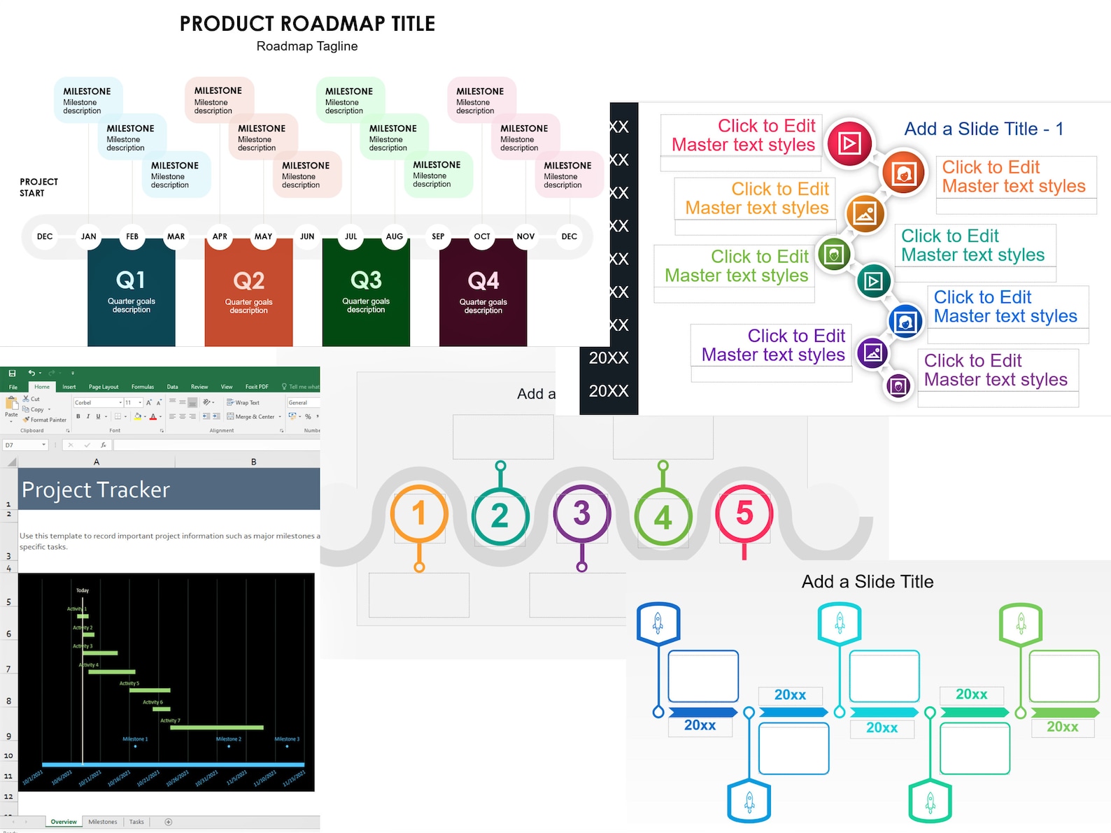35+ Timelines & Roadmaps: Project ǀ Infographic ǀ History ǀ Milestones ...