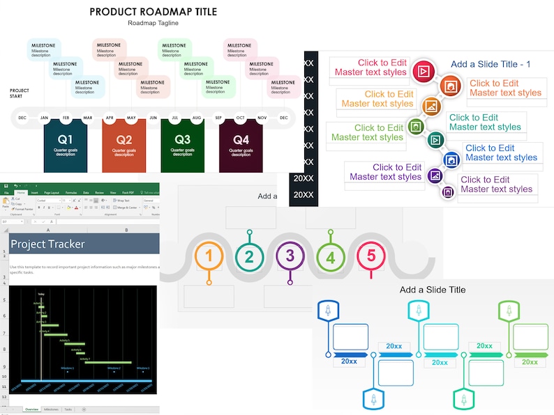 35+ Timelines & Roadmaps: Project ǀ Infographic ǀ History ǀ Milestones ...
