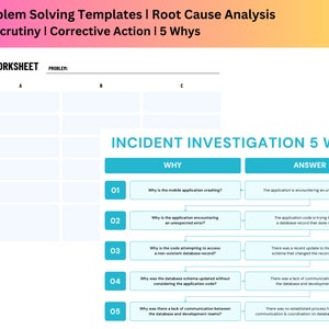 30+ Problem Solving Templates ǀ Root Cause Analysis ǀ 5 Whys ǀ Project ...