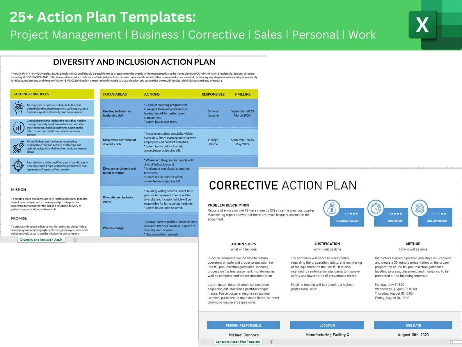 25+ Action Plan Templates: Project Management ǀ Business ǀ Corrective ǀ ...