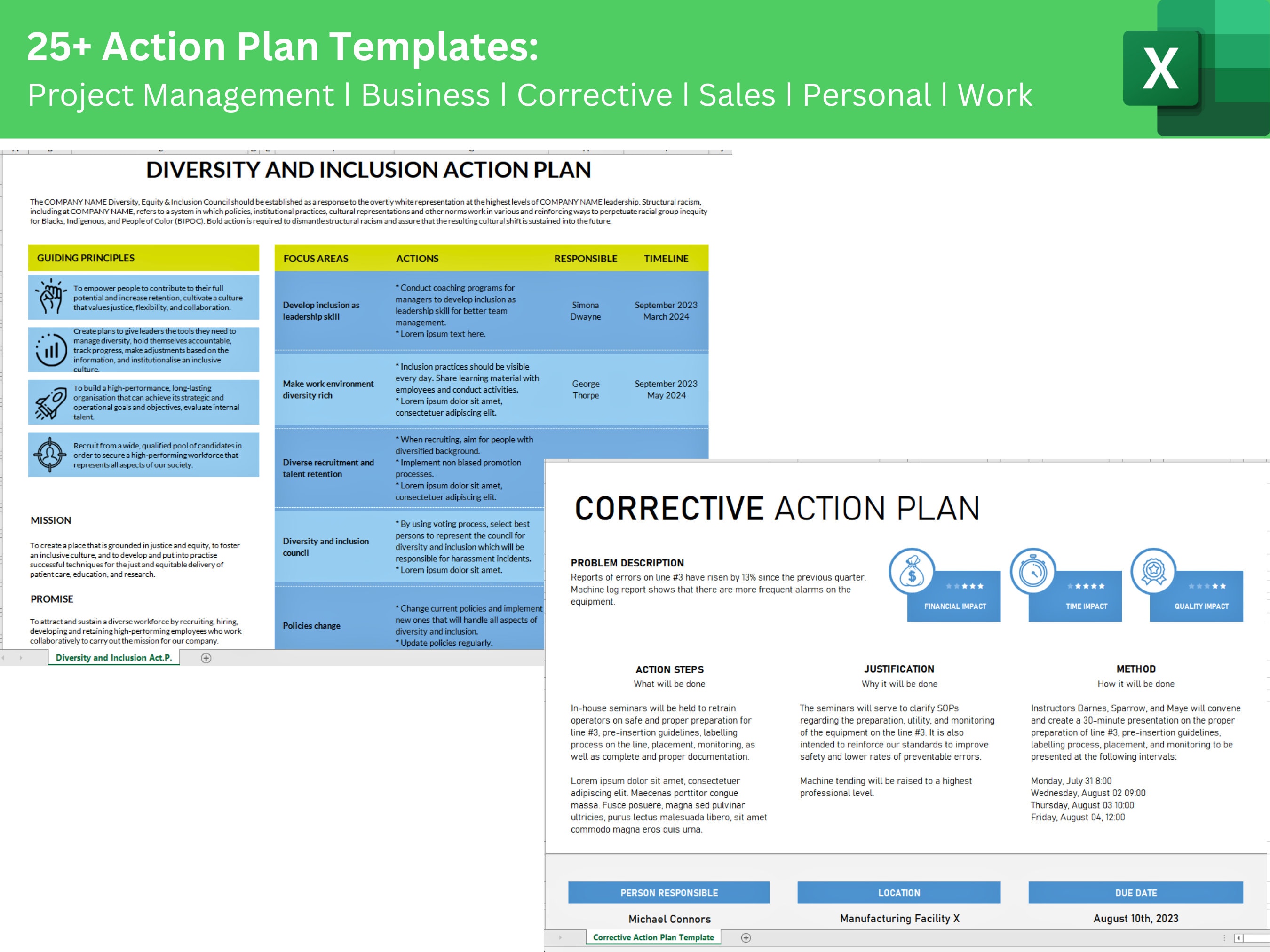 25+ Action Plan Templates: Project Management ǀ Business ǀ Corrective ǀ ...