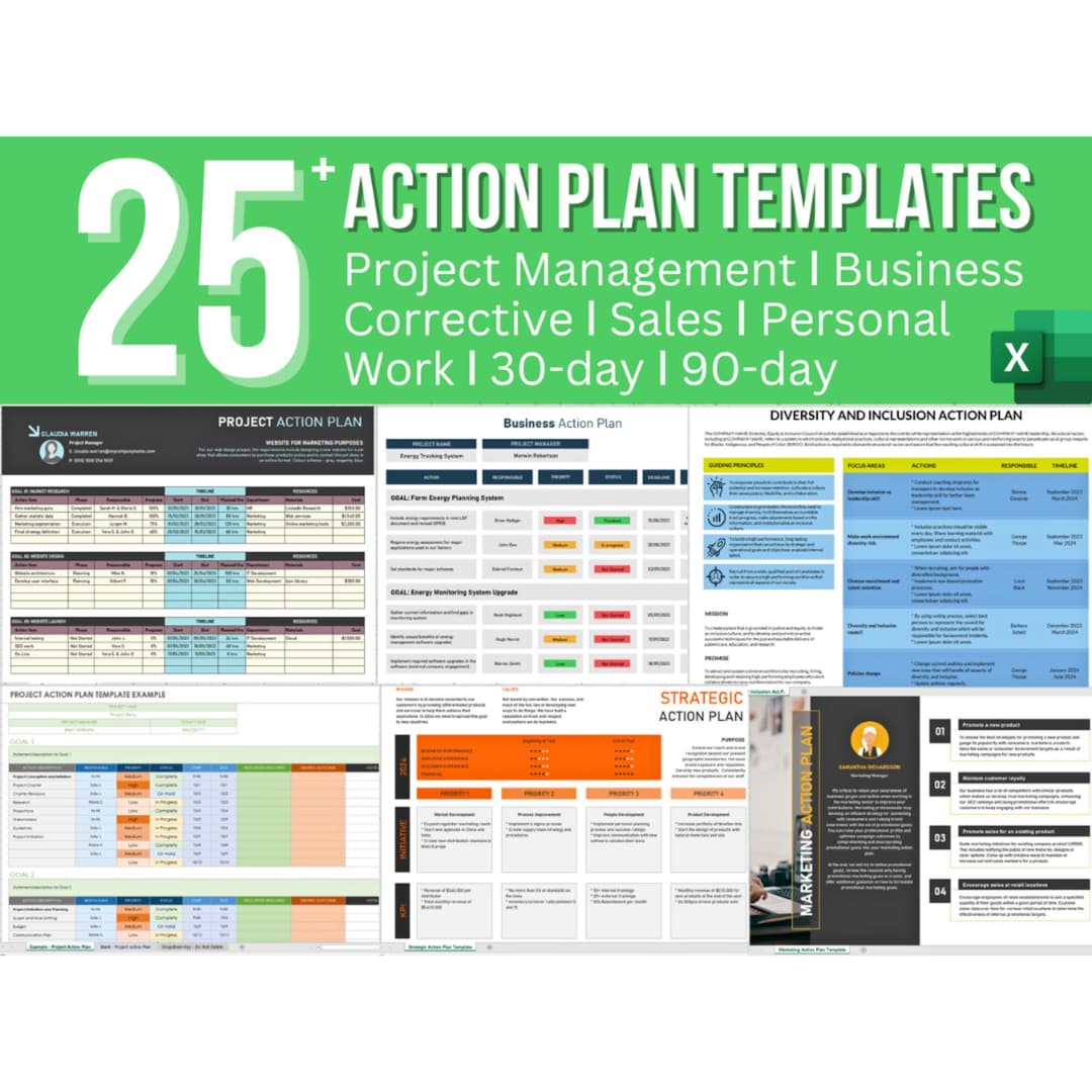 25+ Action Plan Templates: Project Management ǀ Business ǀ Corrective ǀ ...