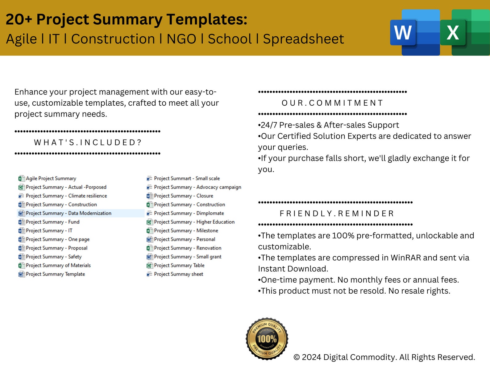 20+ Project Summary Templates: Agile ǀ IT ǀ Construction ǀ NGO ǀ School ...
