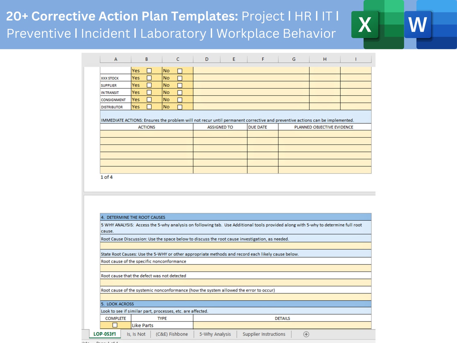20+ Corrective Action Plan Templates: Project ǀ HR ǀ IT ǀ Preventive ǀ ...