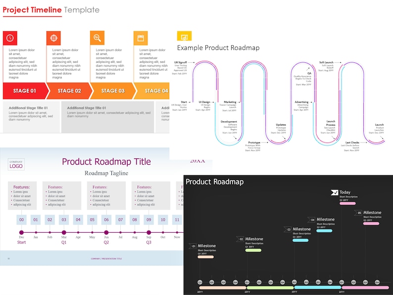35+ Timelines & Roadmaps: Project ǀ Infographic ǀ History ǀ Milestones ...