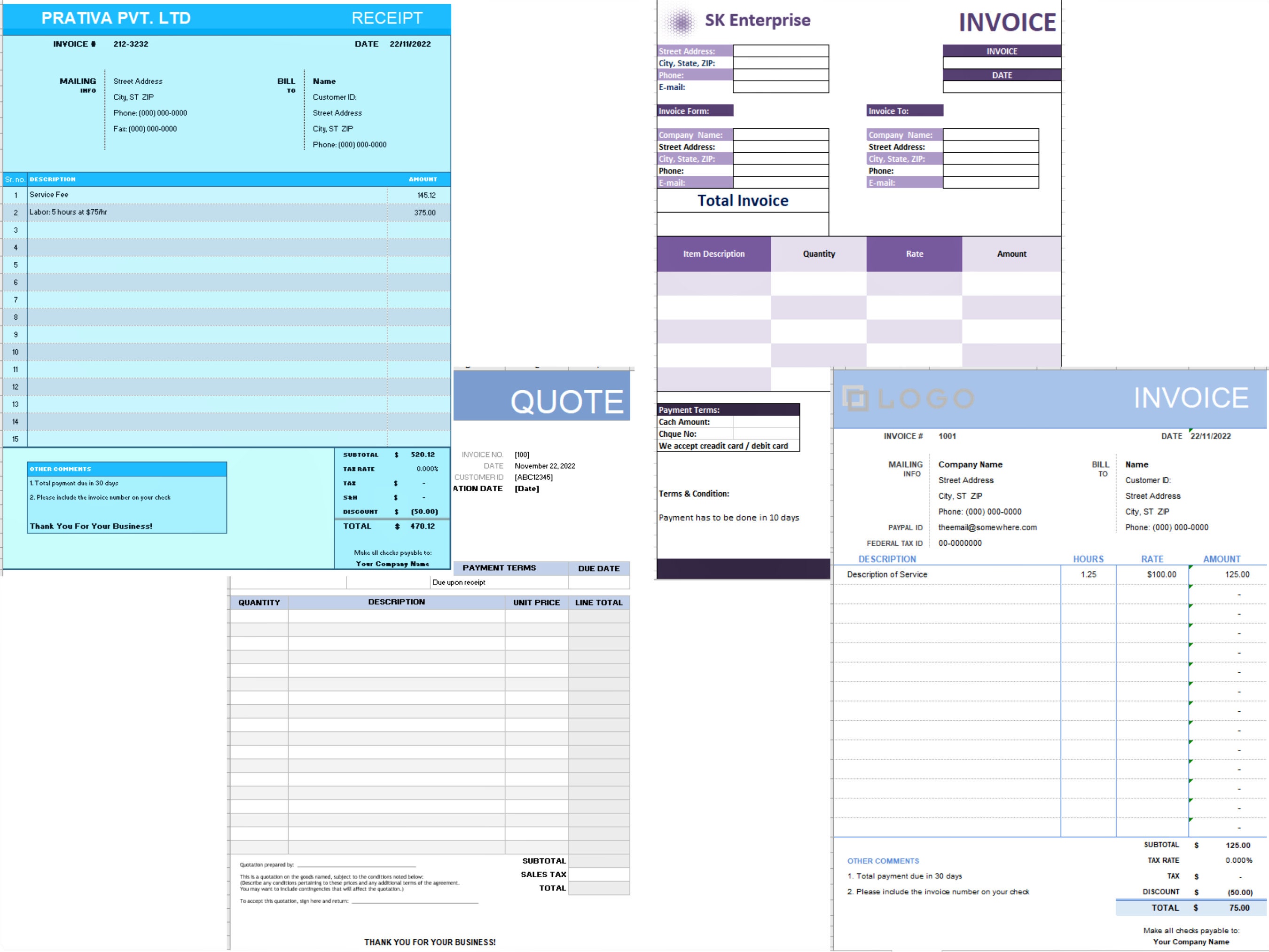 50+ Invoice Templates: Commercial Invoice ǀ Tax Forms ǀ Invoice ...