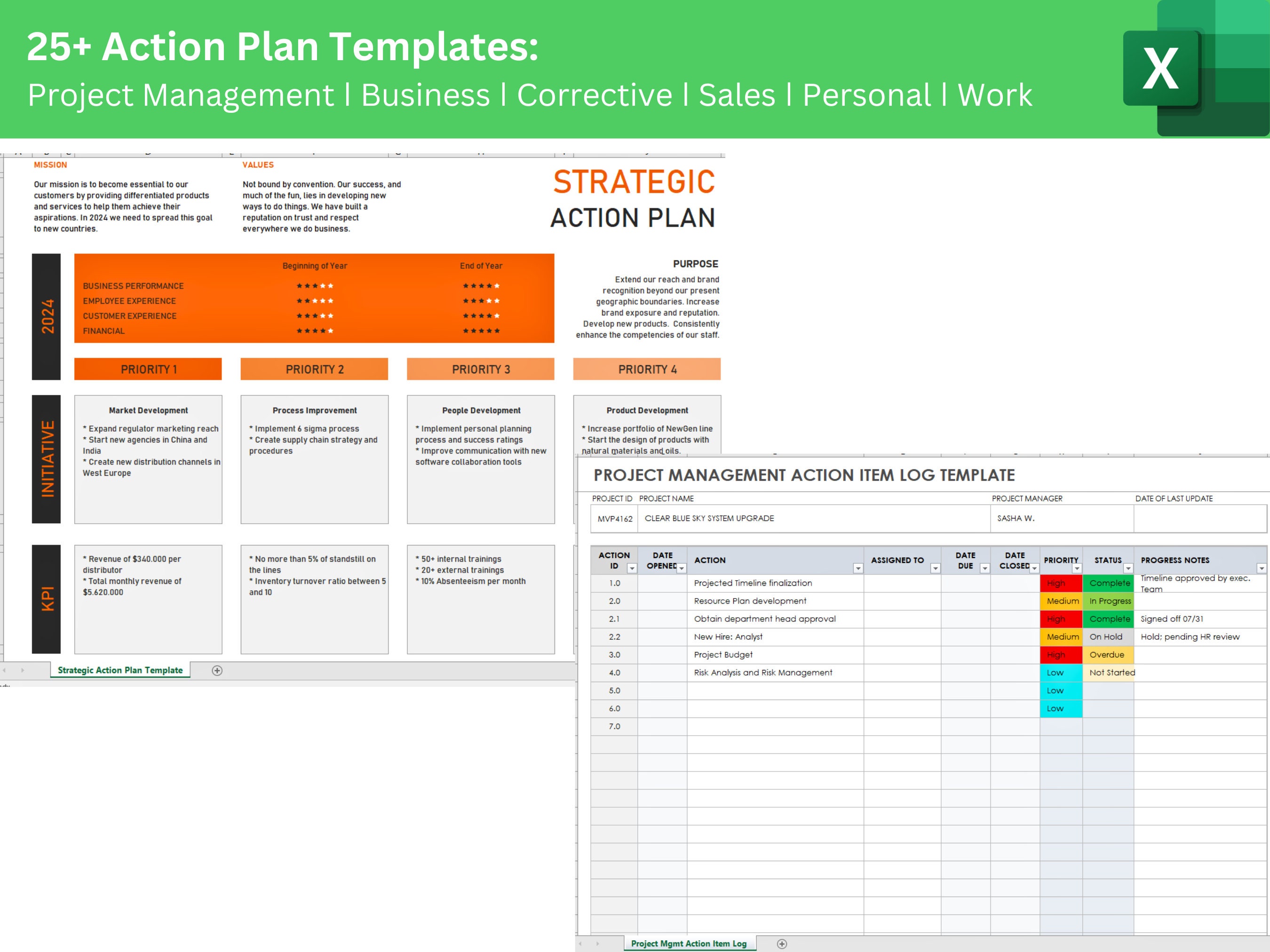 25+ Action Plan Templates: Project Management ǀ Business ǀ Corrective ǀ ...