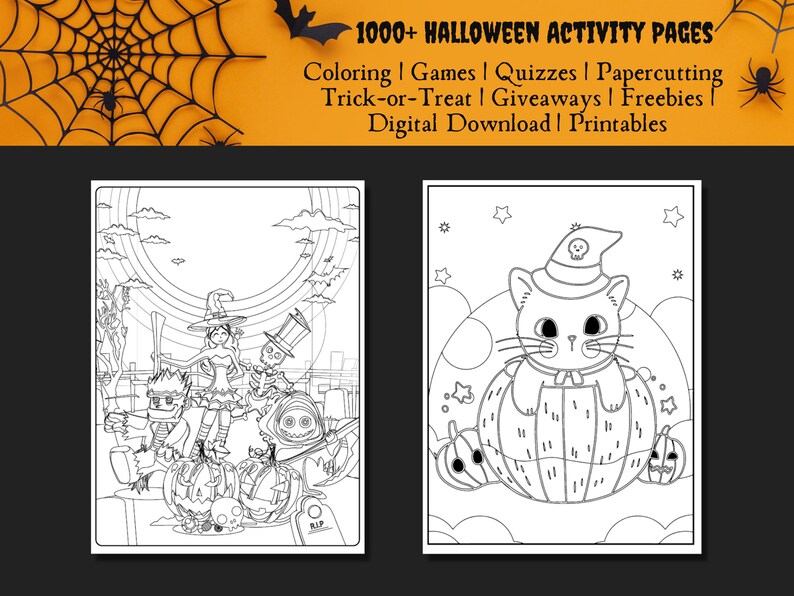 1000+ Halloween Activity Pages: Coloring ǀ Games ǀ Quizzes ǀ ...