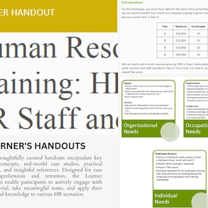 Human Resources (HR) Training Course Materials: Trainer’s Guide ǀ ...