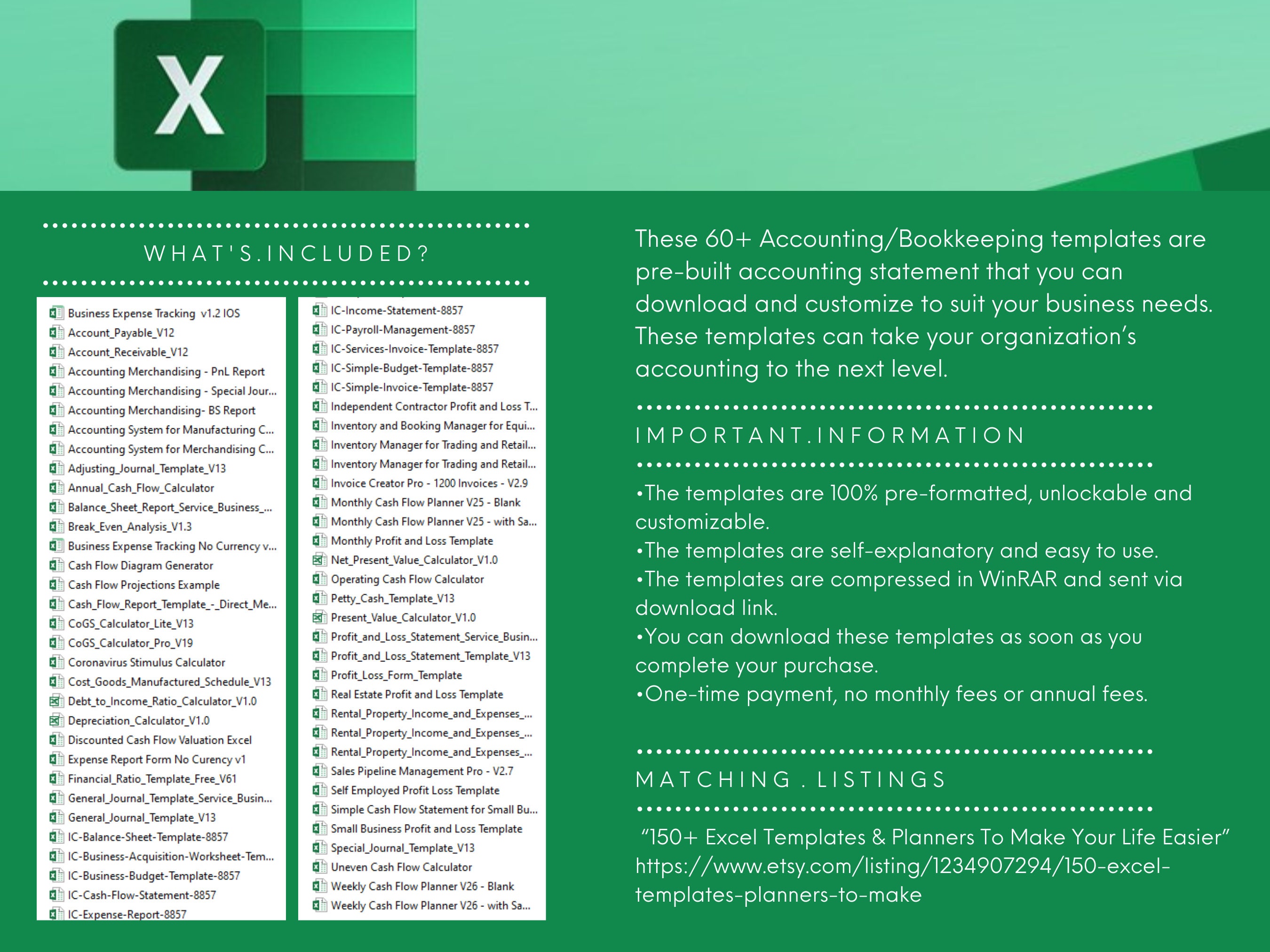 60+ Accounting & Finance Excel Templates ǀ Bookkeeping ǀ All-in-one ... 60+ Accounting & Finance Excel Templates ǀ Bookkeeping ǀ All-in-one ...