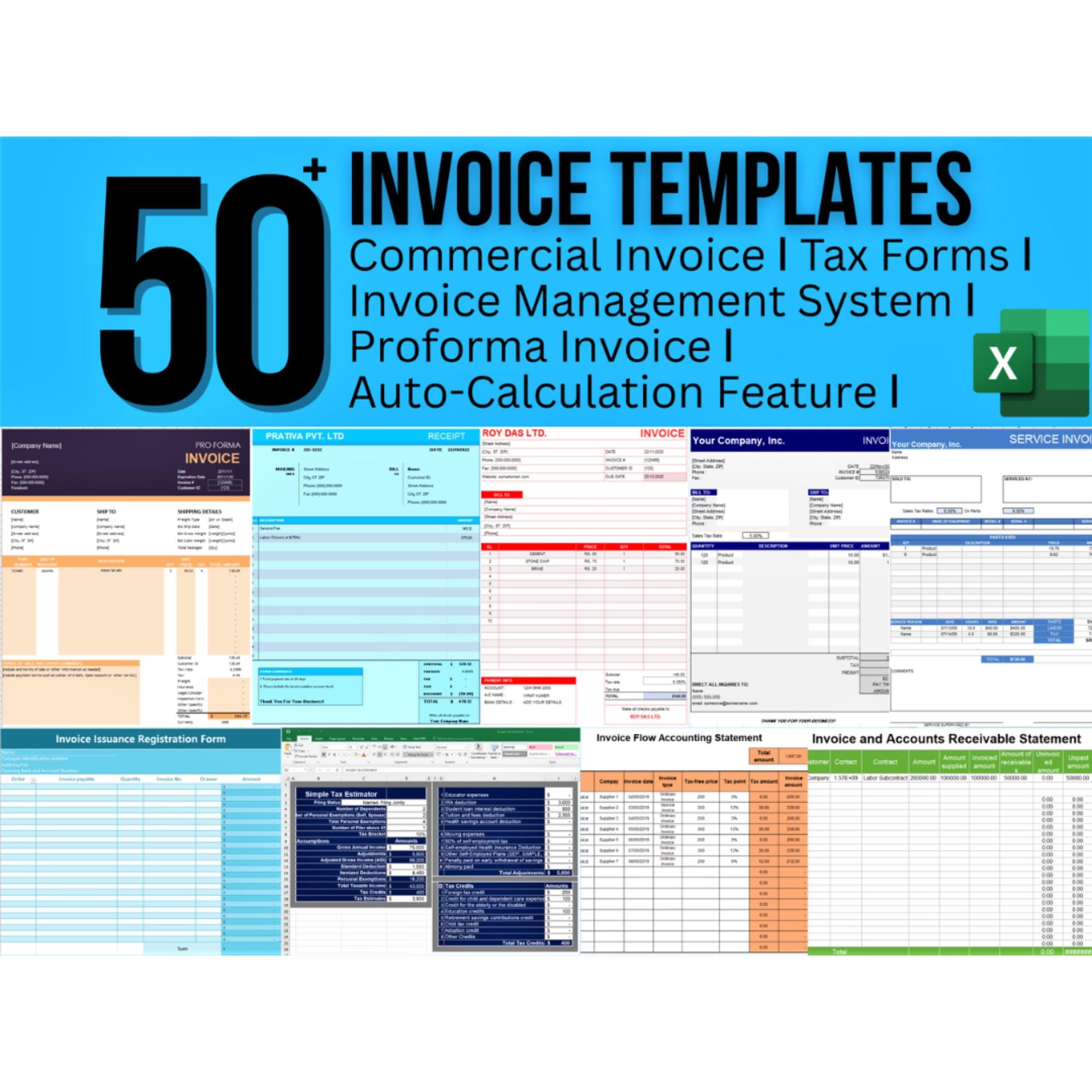 50+ Invoice Templates: Commercial Invoice ǀ Tax Forms ǀ Invoice ...