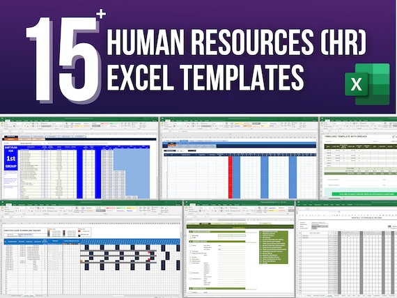 15 Human Resources HR Excel Templates - Etsy