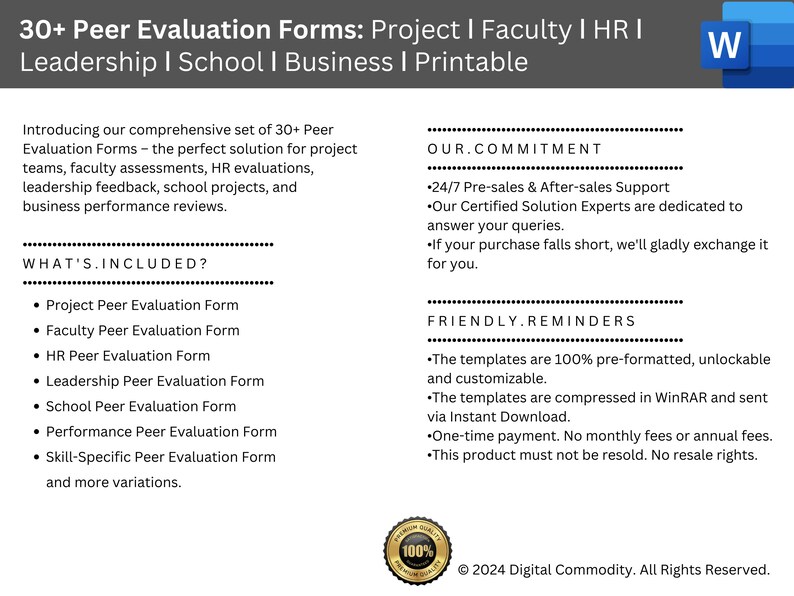30+ Peer Evaluation Forms: Project ǀ Faculty ǀ HR ǀ Leadership ǀ School ...