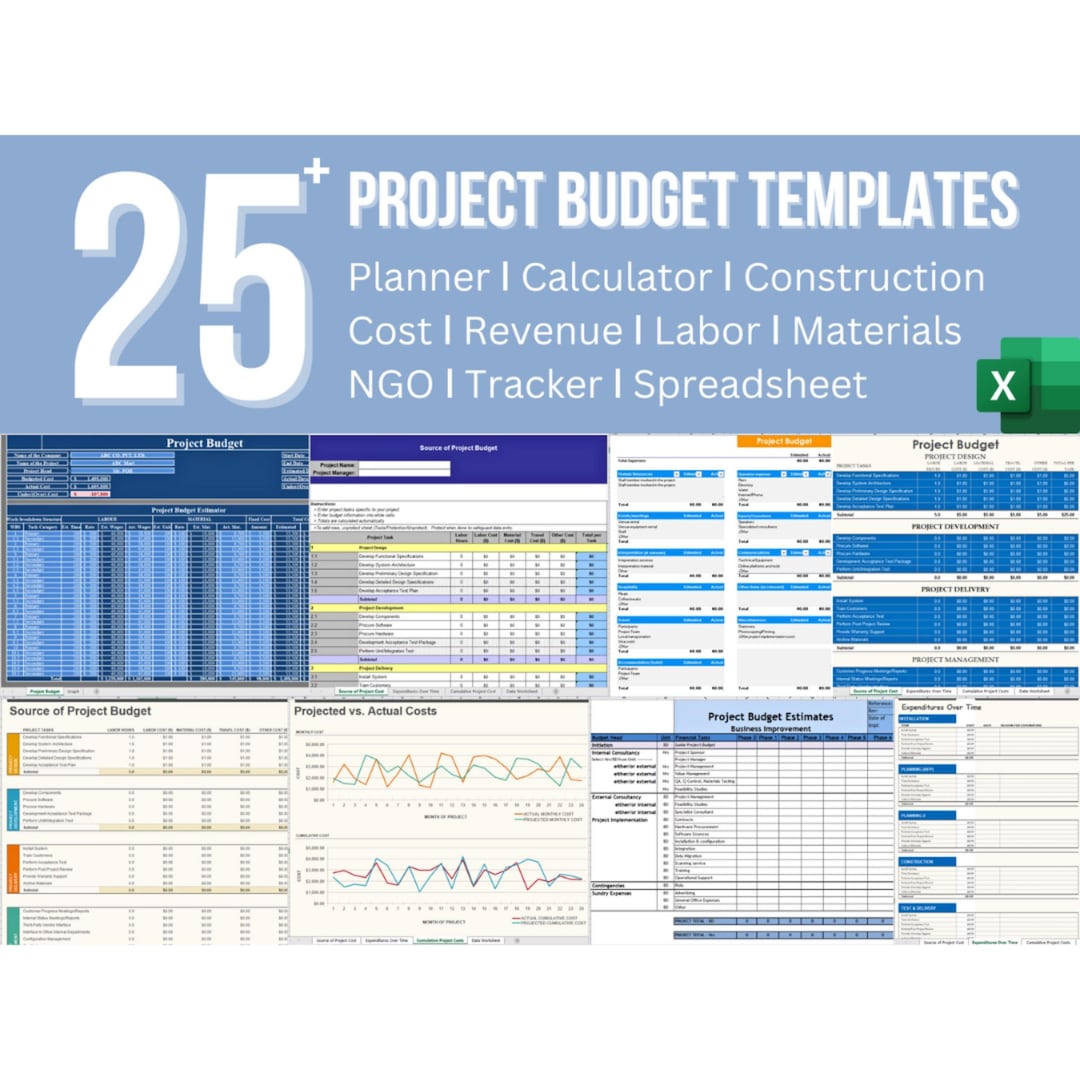25+ Project Budget Templates: Planner ǀ Calculator ǀ Construction ǀ NGO ...