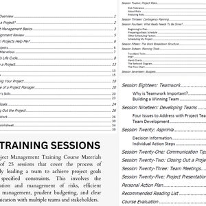 Project Management Training Course Materials: Trainer’s Guide ǀ Learner’s Handouts ǀ ...