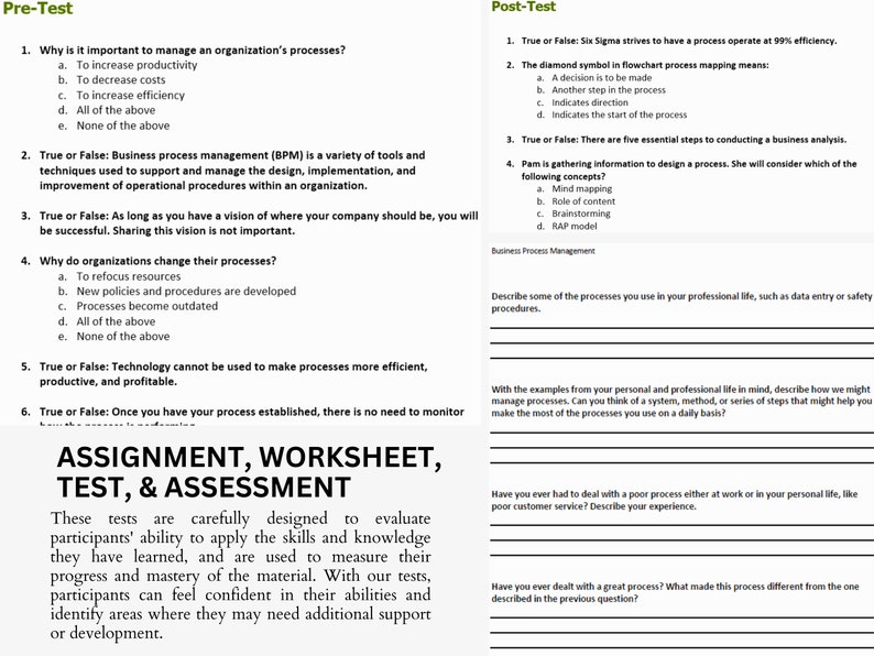 Business Process Management Training Course Materials: Trainer’s Guide ...