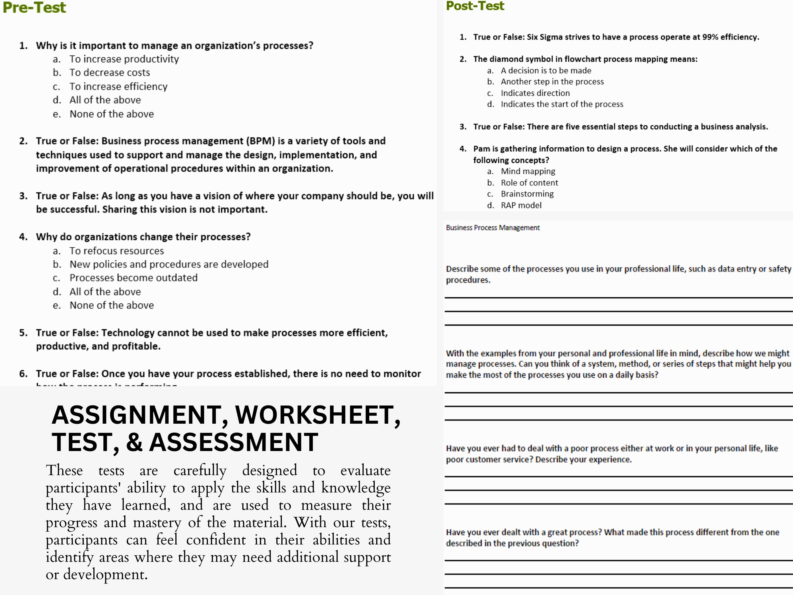 Business Process Management Training Course Materials: Trainers Guide ǀ ...