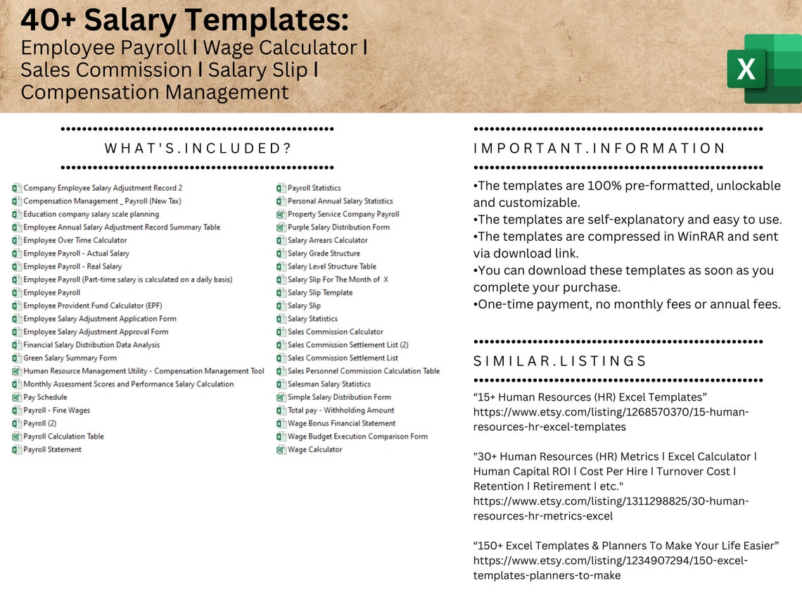 40+ Salary Templates: Employee Payroll ǀ Wage Calculator ǀ Sales ...