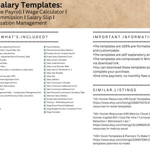 40+ Salary Templates: Employee Payroll ǀ Wage Calculator ǀ Sales ...