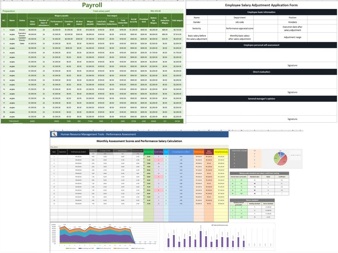 40+ Salary Templates: Employee Payroll ǀ Wage Calculator ǀ Sales ...
