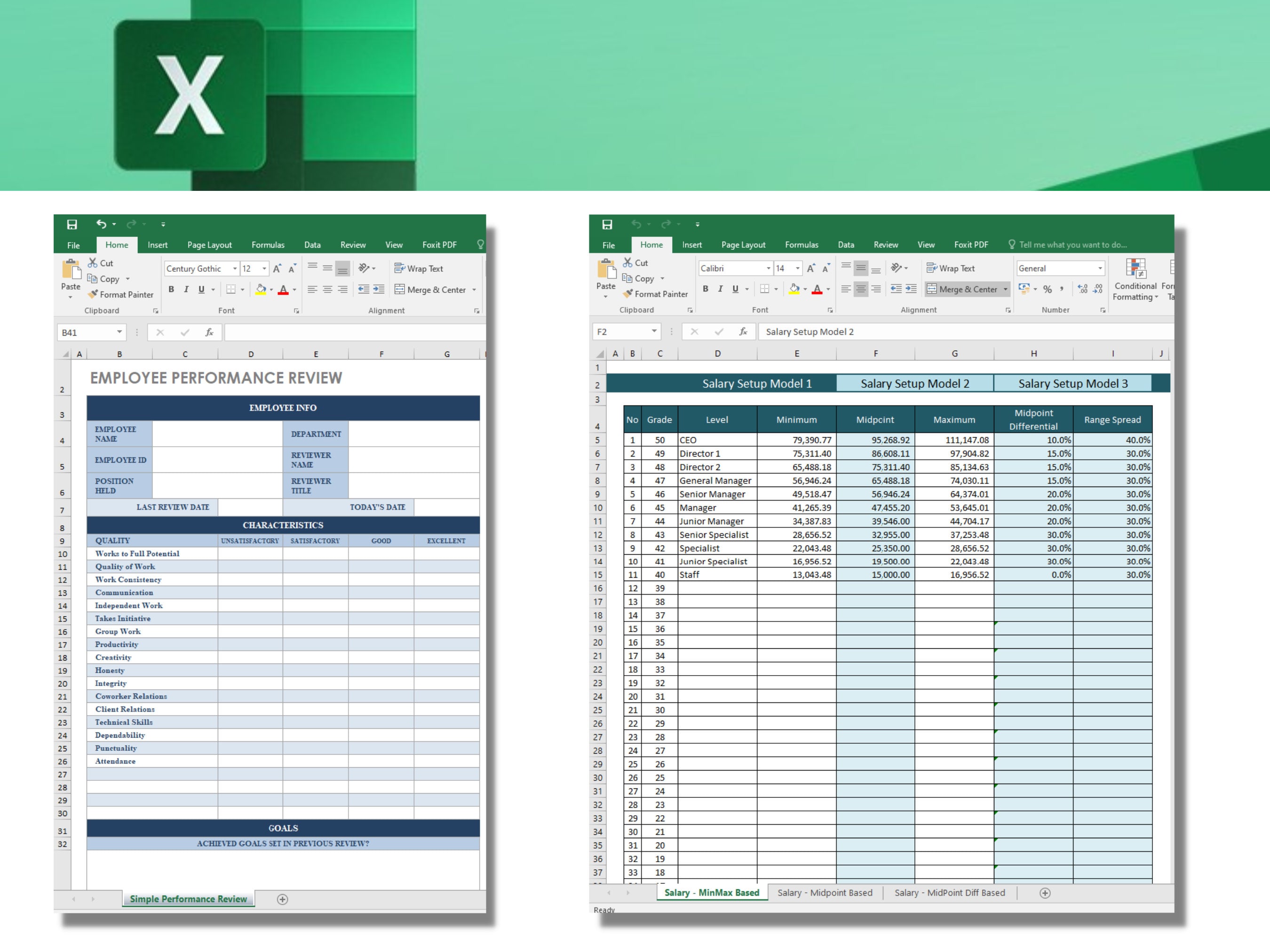 15 Human Resources HR Excel Templates - Etsy