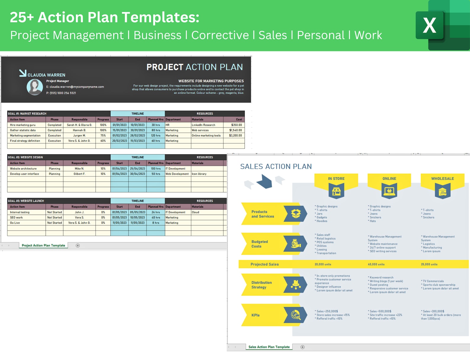 25+ Action Plan Templates: Project Management ǀ Business ǀ Corrective ǀ ...