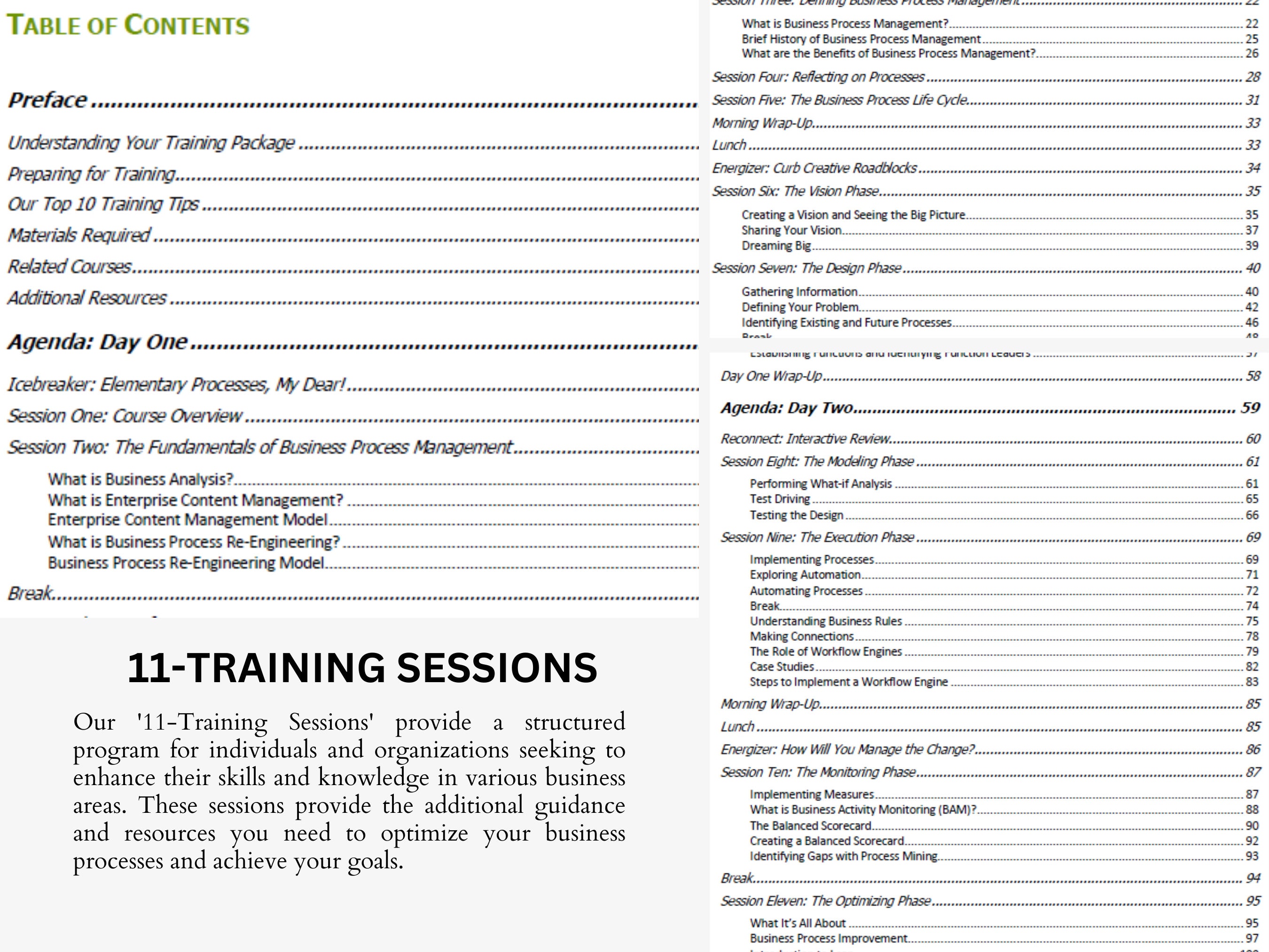 Business Process Management Training Course Materials: Trainer’s Guide ...
