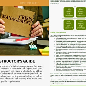 Crisis Management Training Course Materials: Trainer’s Guide ǀ Learner ...