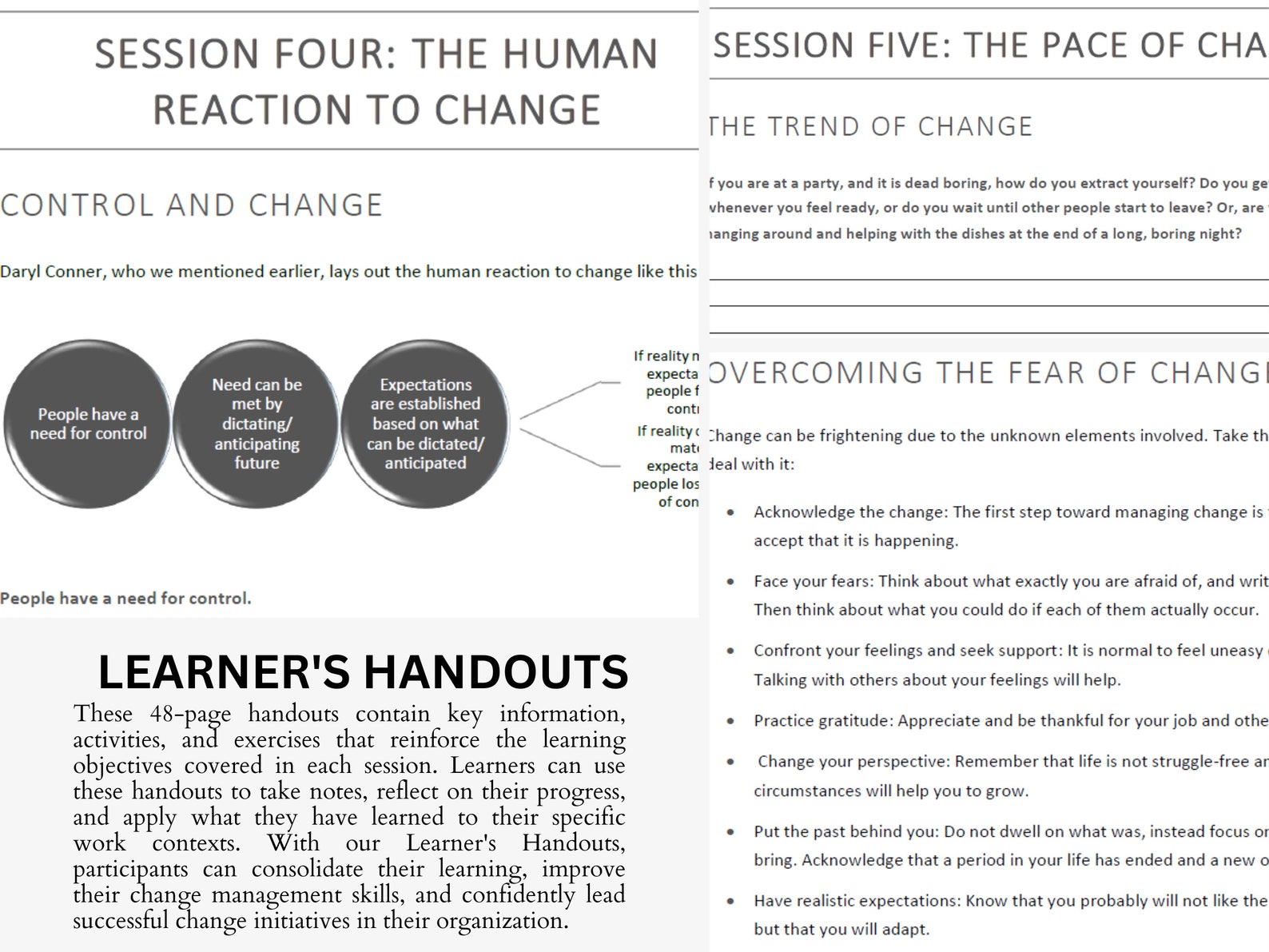 Change Management Training Course Materials: Trainers Guide ǀ Learners ...