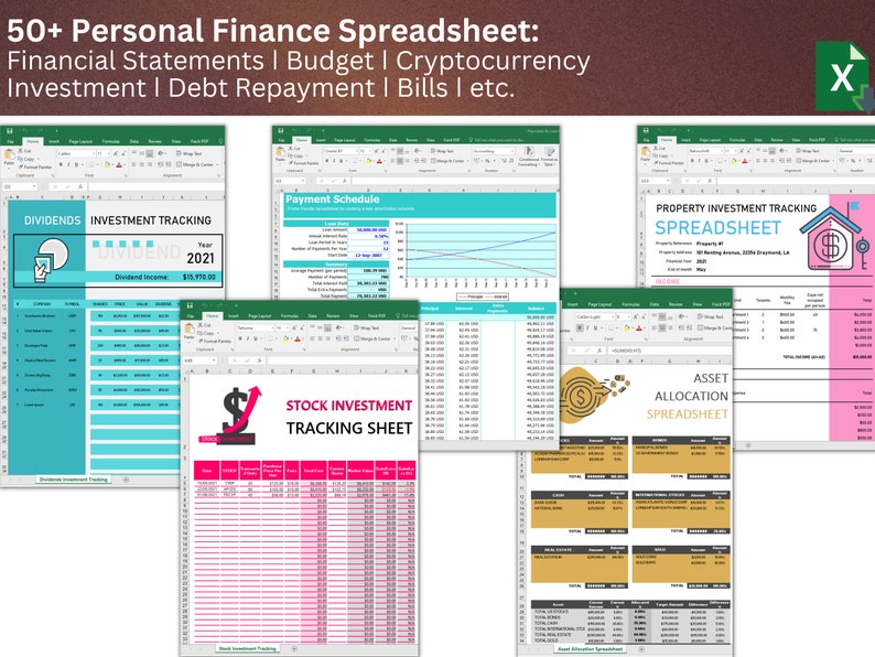 50+ Personal Finance Spreadsheet: Financial Statements ǀ Budget ǀ ...