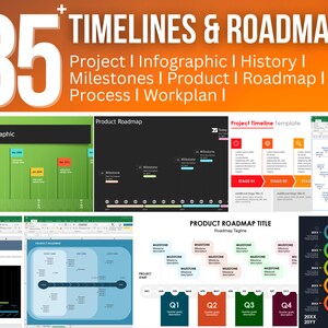 35 Timelines & Roadmaps: Project ǀ Infographic ǀ History ǀ Milestones ǀ ...