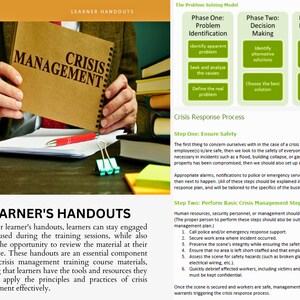 Crisis Management Training Course Materials: Trainer’s Guide ǀ Learner ...