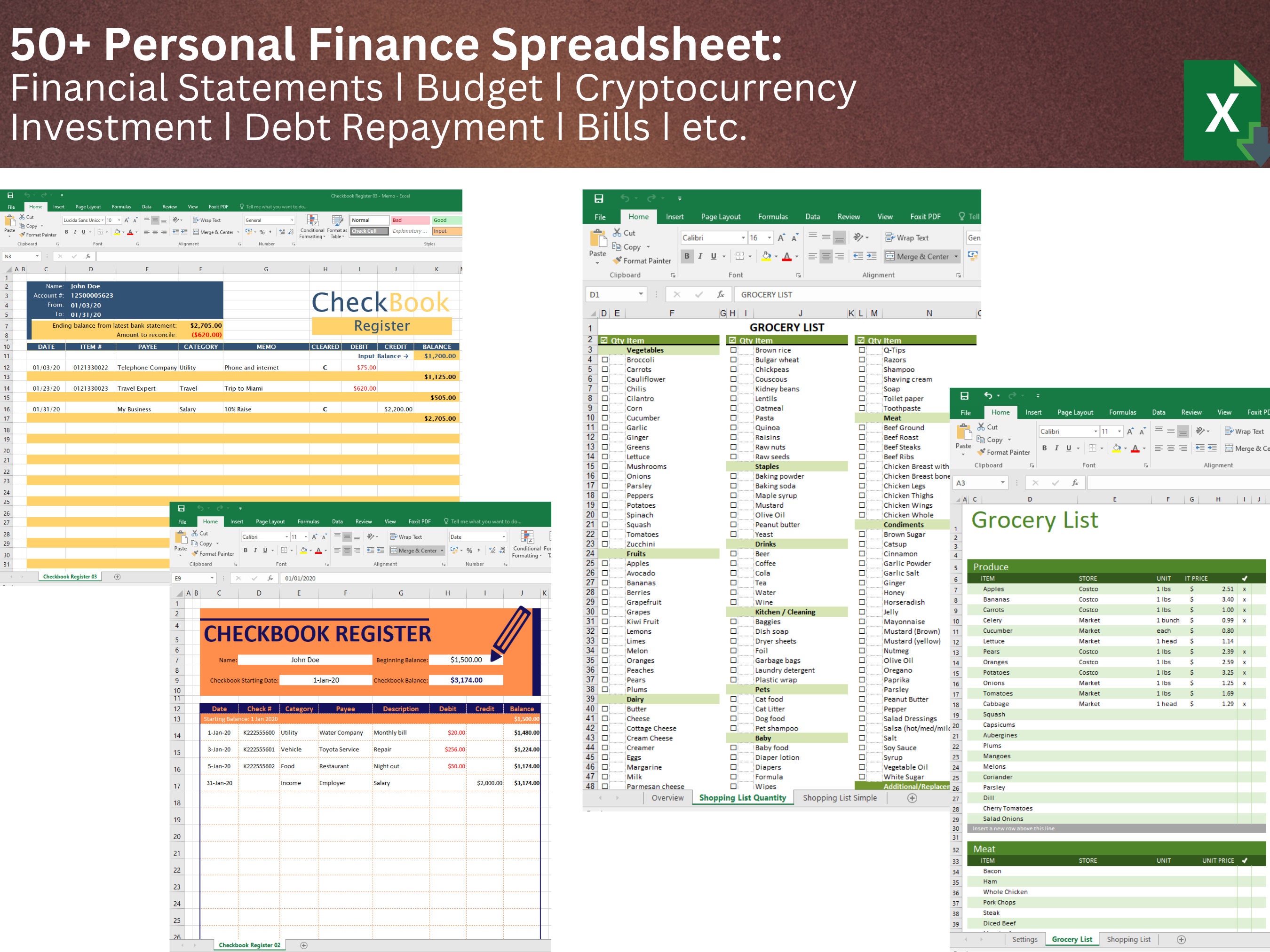 50+ Personal Finance Spreadsheet: Financial Statements ǀ Budget ǀ ...
