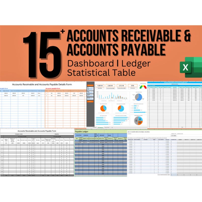15+ Accounts Receivable & Accounts Payable: Dashboard ǀ Ledger ǀ ...