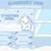 Blueberry Cow Twitch Overlays | Overlay Package | Animated Scenes ...