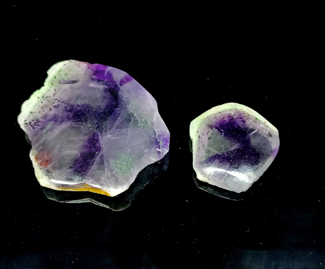 Trapiche Amethyst Slab, AAA Quality Natural Amethyst Gemstone, Handmade ...