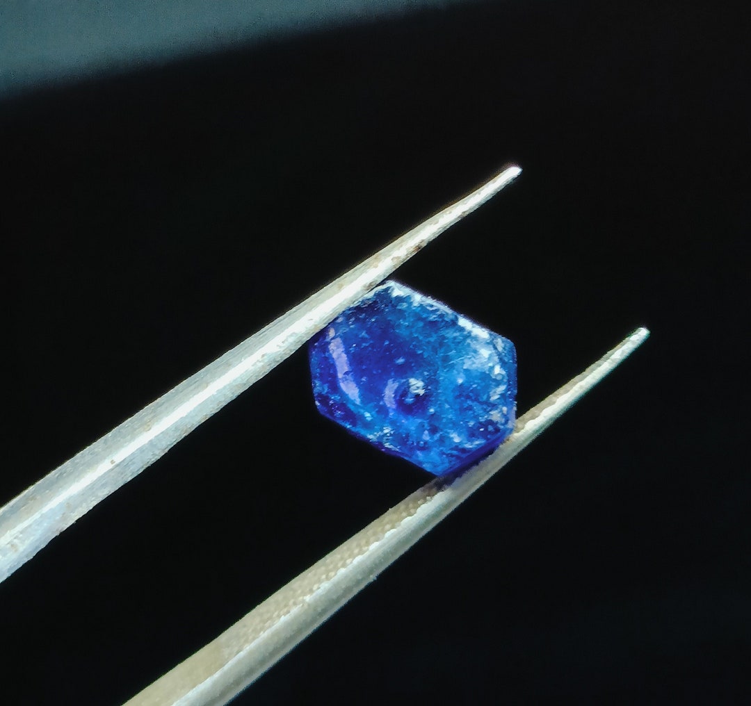 Sapphire Natural Blue Sapphire Rough Blue Raw Gemstone Certified Blue ...