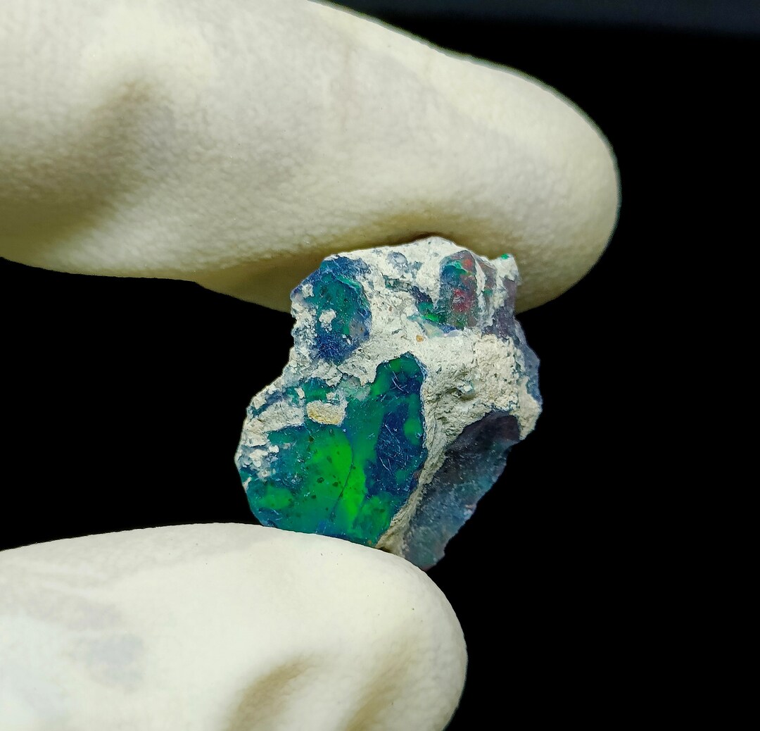 8 Cts Natural Black Opal Rough/opal Gemstone/fire Opal/opal Stone/opal ...