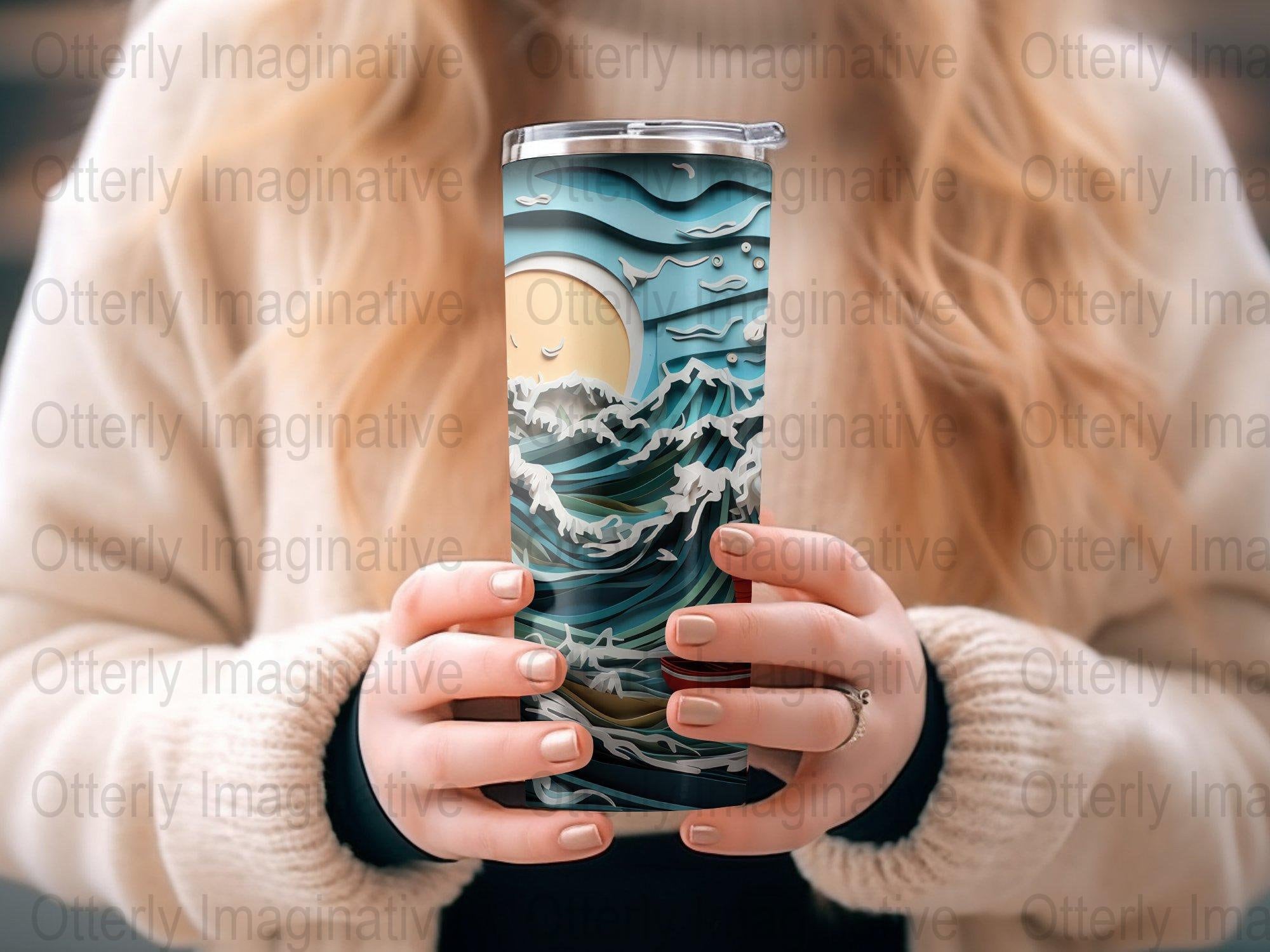 Quilled Watchtower Lighthouse Paper Quilling Art 20oz Tumbler Design ...