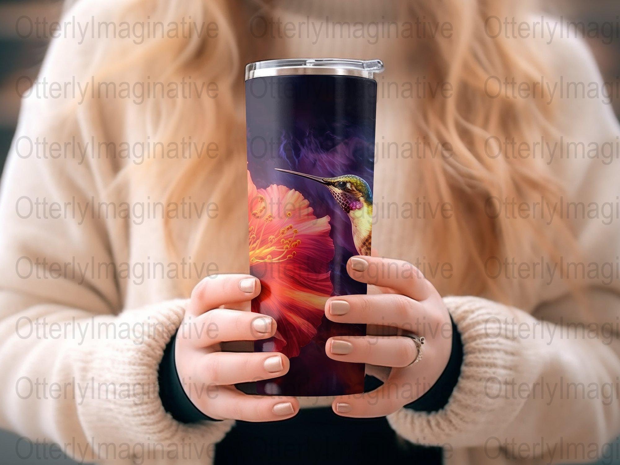 Mystical Bloom Hummingbird Fantasy Art 20oz Tumbler Design - Etsy