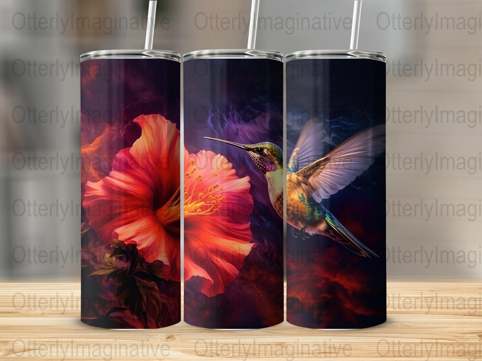 Mystical Bloom Hummingbird Fantasy Art 20oz Tumbler Design - Etsy