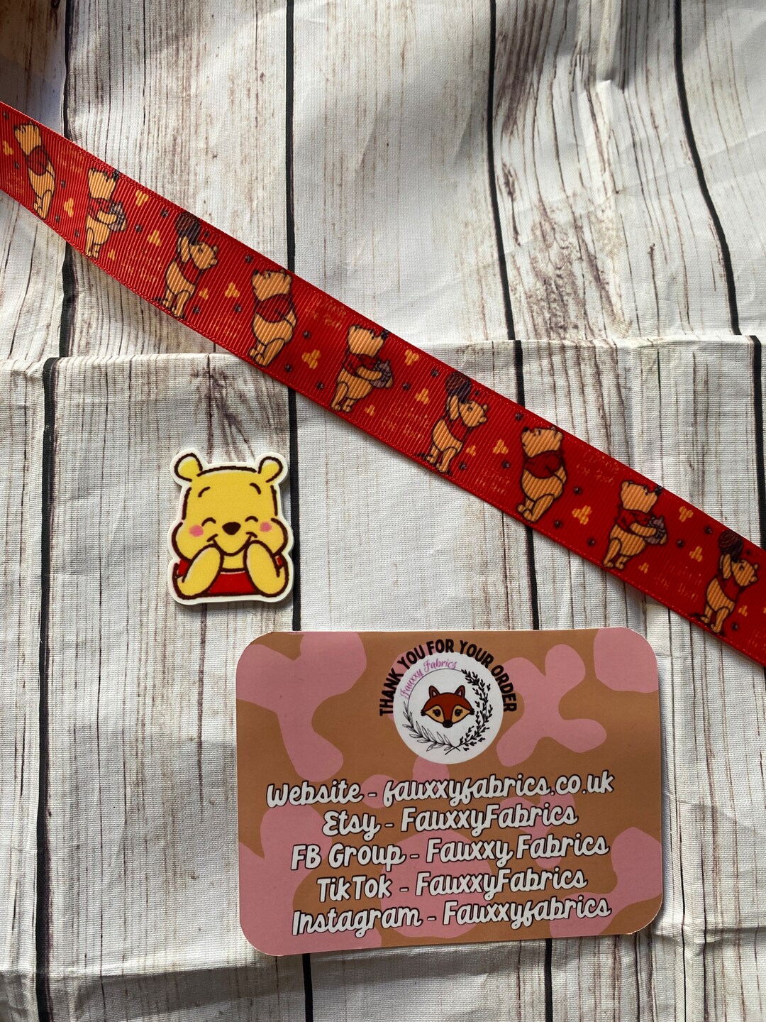 Winnie the Pooh Ribbon 1 Metre 100cm - Etsy UK