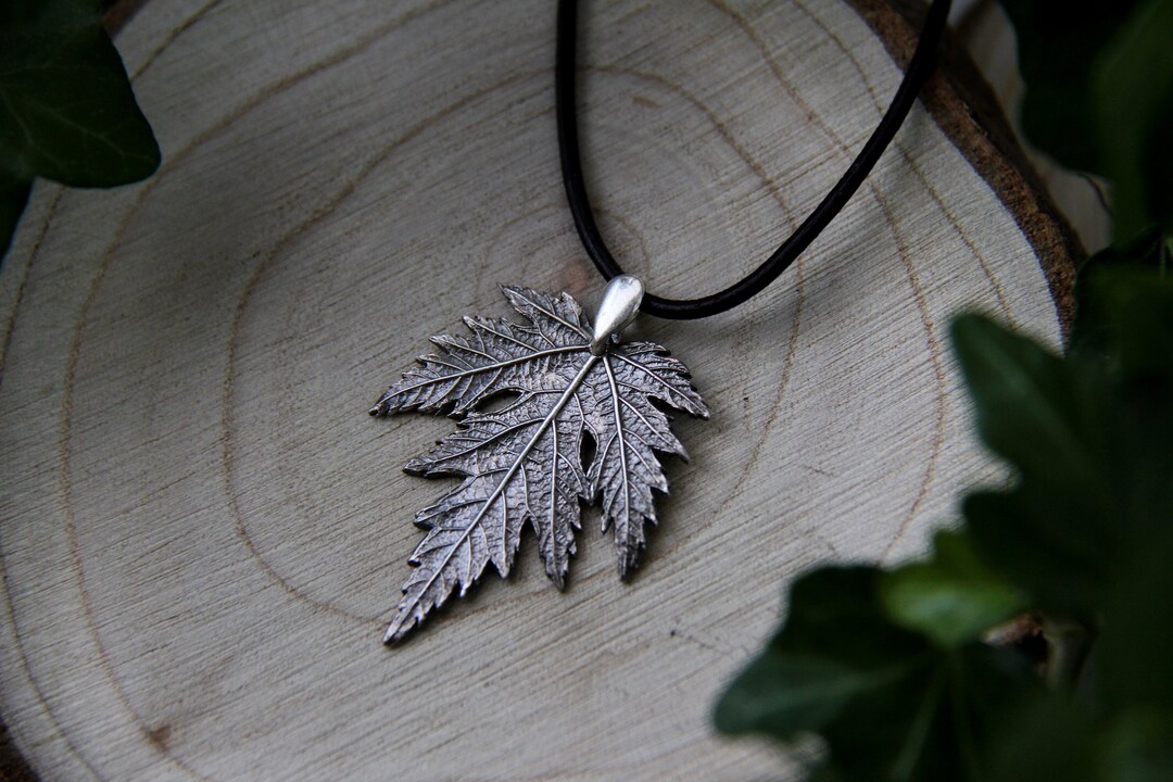 Silver Acer Leaf, Elven Forest Jewelry, Acer Leaf Pendant, Elf Necklace ...