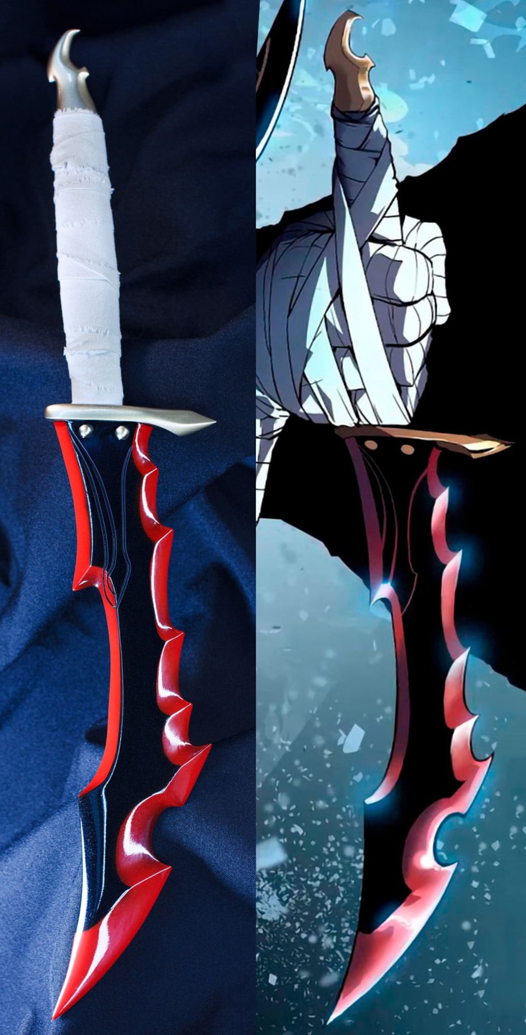 Sung Jin-woo Dagger Solo Leveling 3D Printed Replica Cosplay - Etsy