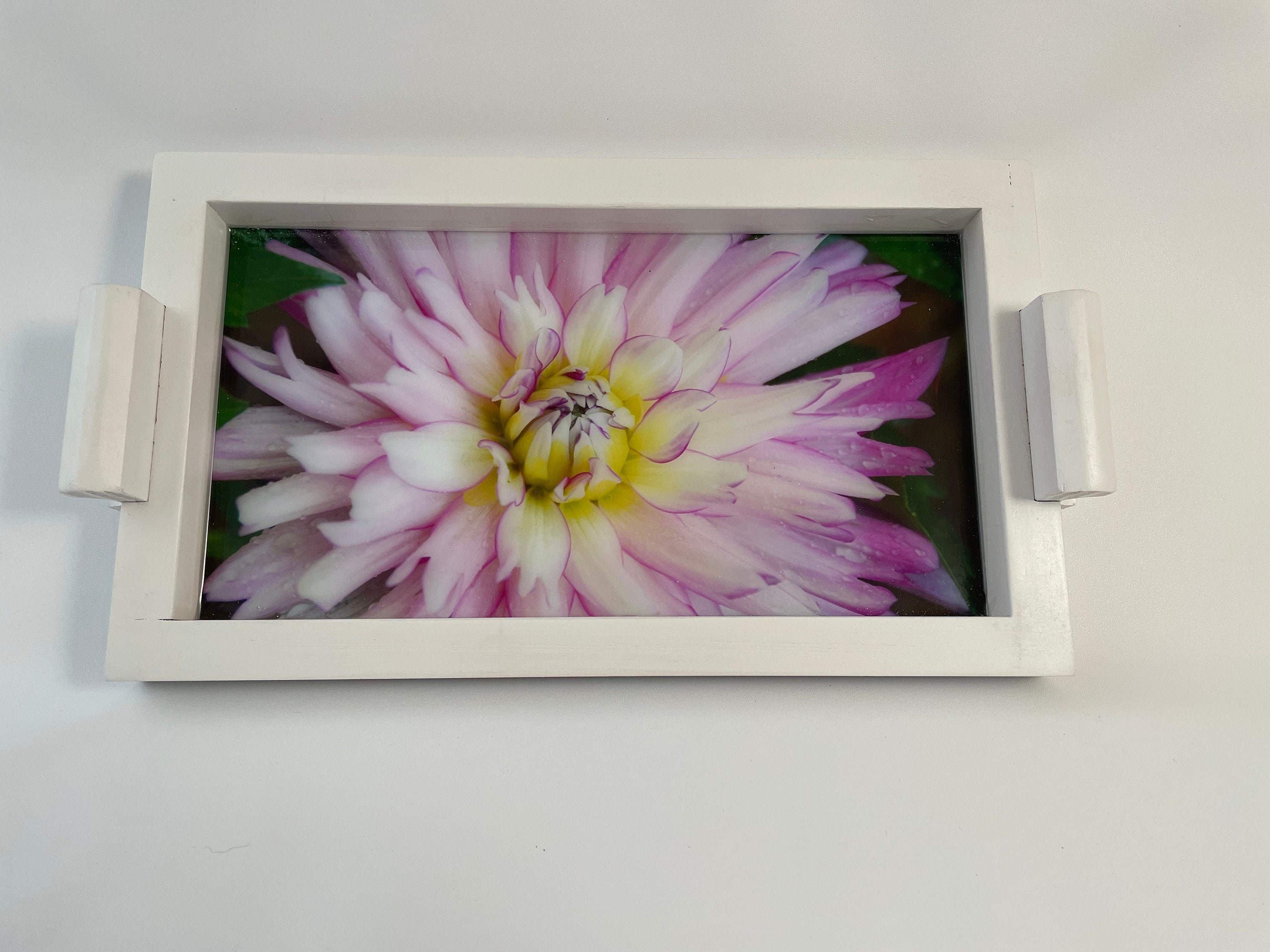 Decorative Floral Tray With Handles - Etsy