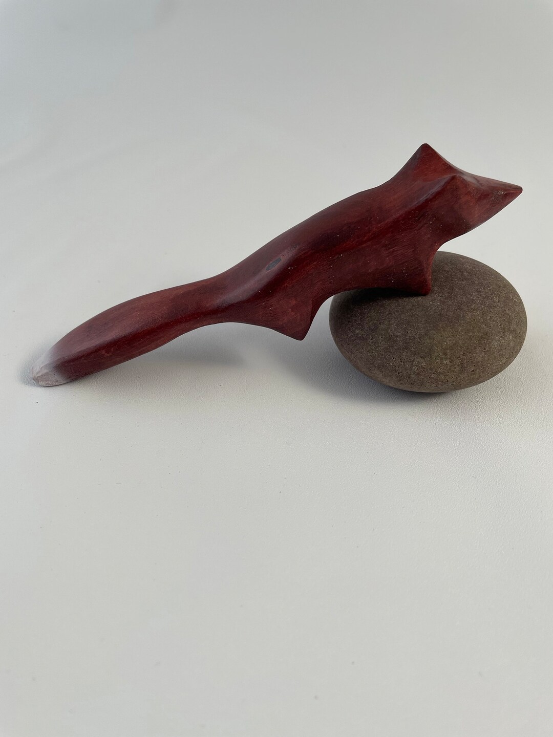 Red Fox Hand-carved Figurine - Etsy