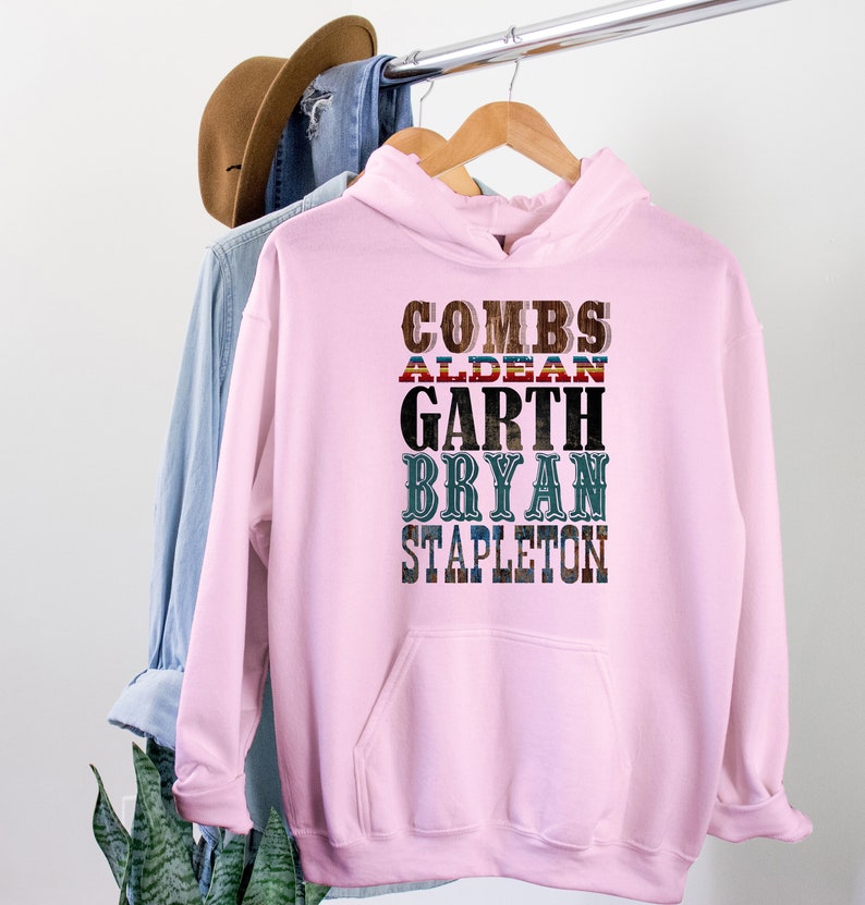 Combs Aldean Garth Bryan Stapleton Hoodie Western Country - Etsy