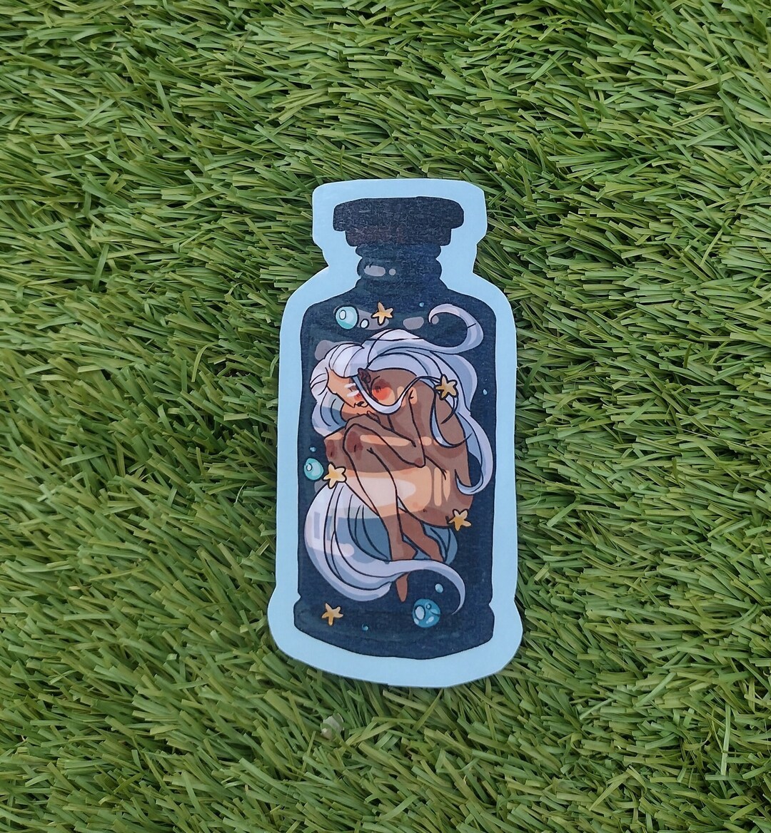 Starry Jar Girl sticker Vinyl Sticker Laptop Decal - Etsy