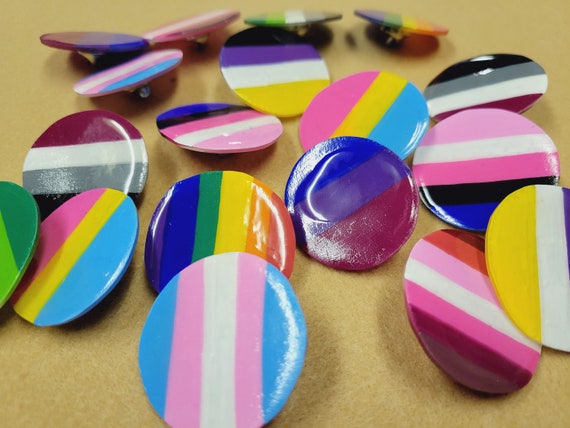 LGBTQ Pride Flag Pins - Etsy